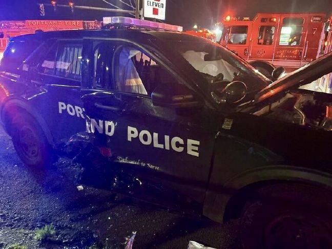 Two Portland Police officers injured in hit-and-run | The Outlook